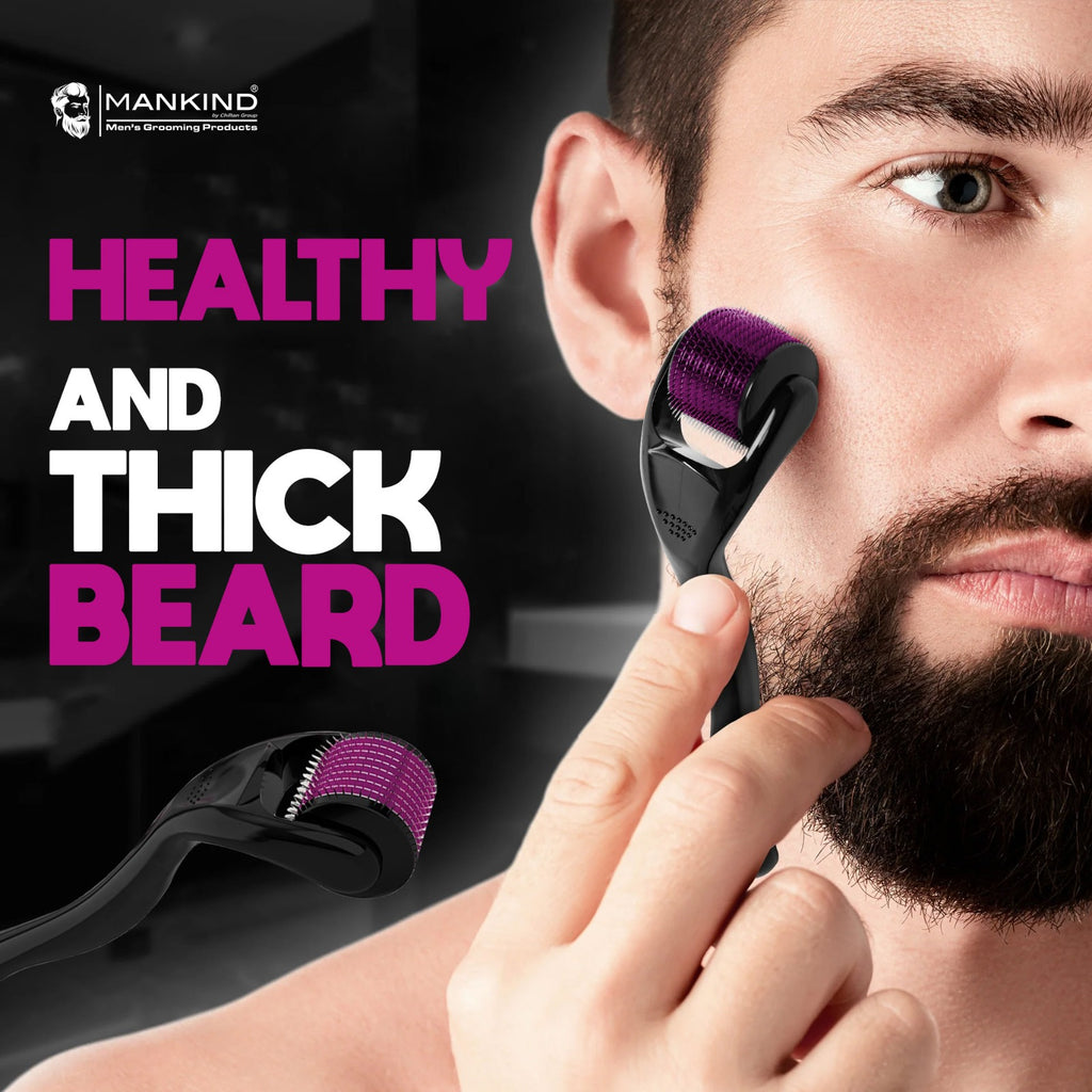 Mankind Derma Roller System – Ultra Sharp Needle Tips, Therapy for Ski ...