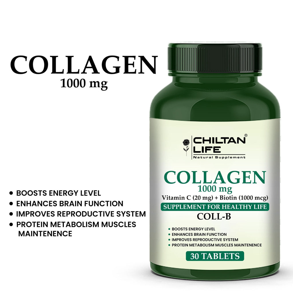 Collagen - 30 Tablets (1000mcg) With Vitamin C & Biotin – ManKind