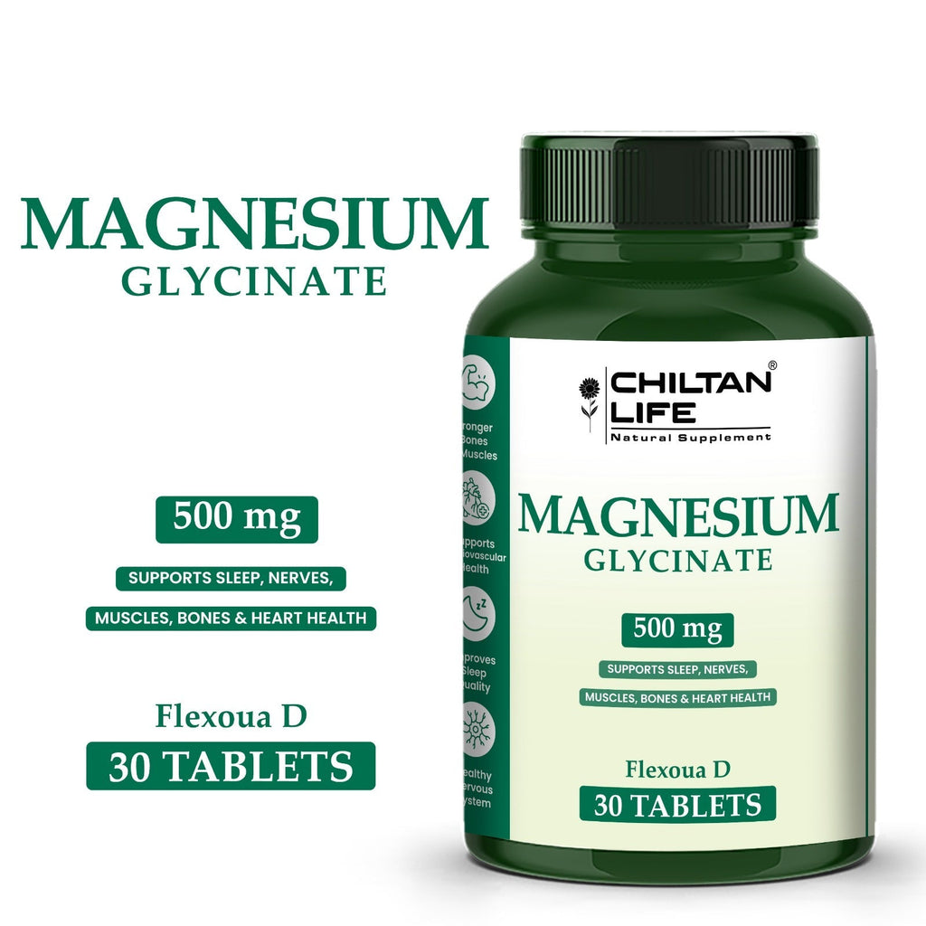 Magnesium Glycinate - 30 Tablets - (500mg) – ManKind