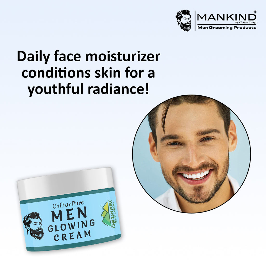 Mens All In One Face Glowing Cream – Light Weight Formula, Hydrates Sk ...